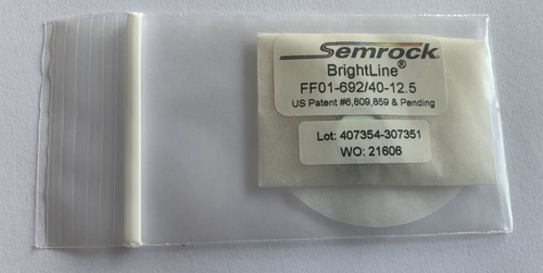 Semrock BrightLine FF01-692/40-12.5 bandpass Fluorescence filter | eBay