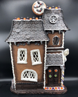 2008 Traditions by Byers' Choice Lighted Haunted Gingerbread Halloween ...