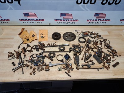 Yamaha RD rt1 Vintage Bsa Hardware Misc Small Parts Lot Gear Bolt Axle ...