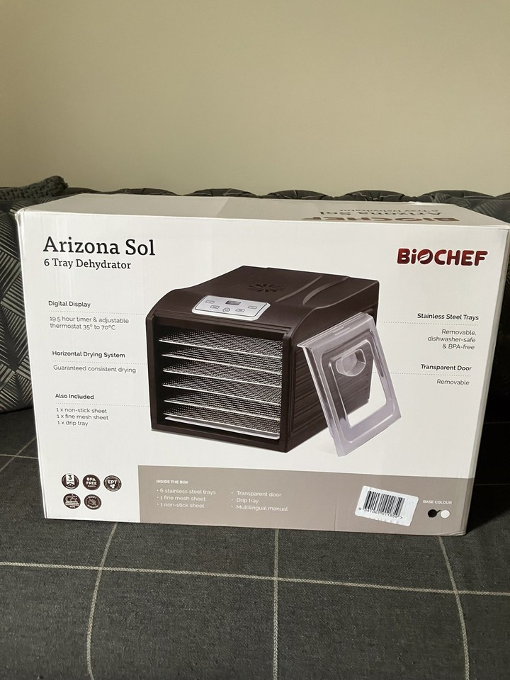 BNIB Biochef Arizona Sol 6 Tray Food Dehydrator Dryer COLLECT IN PERSON ...