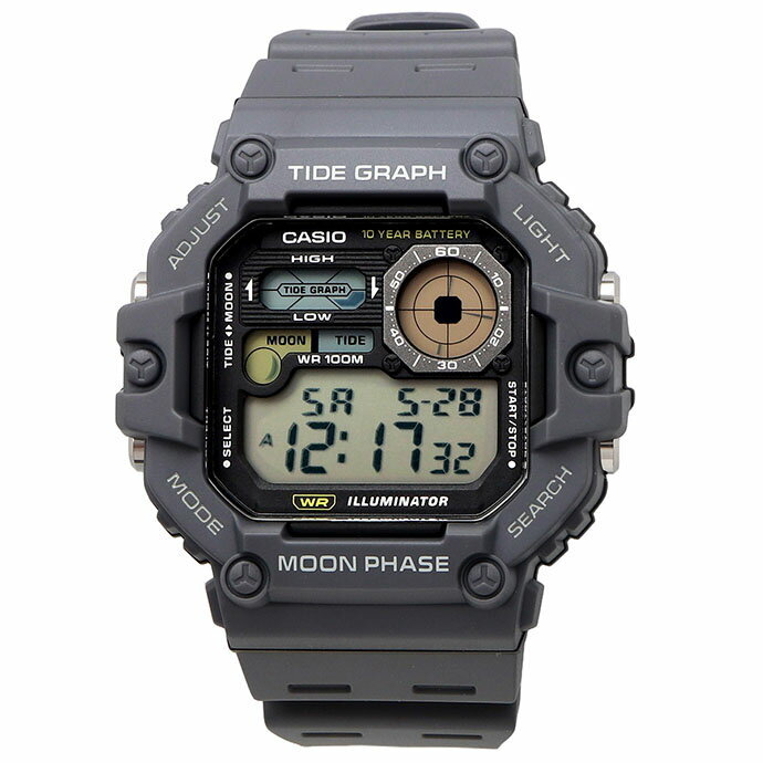CASIO WS-1700H-8AV Watch Cheap Casio Chipkashi Digital Moon Data New No ...