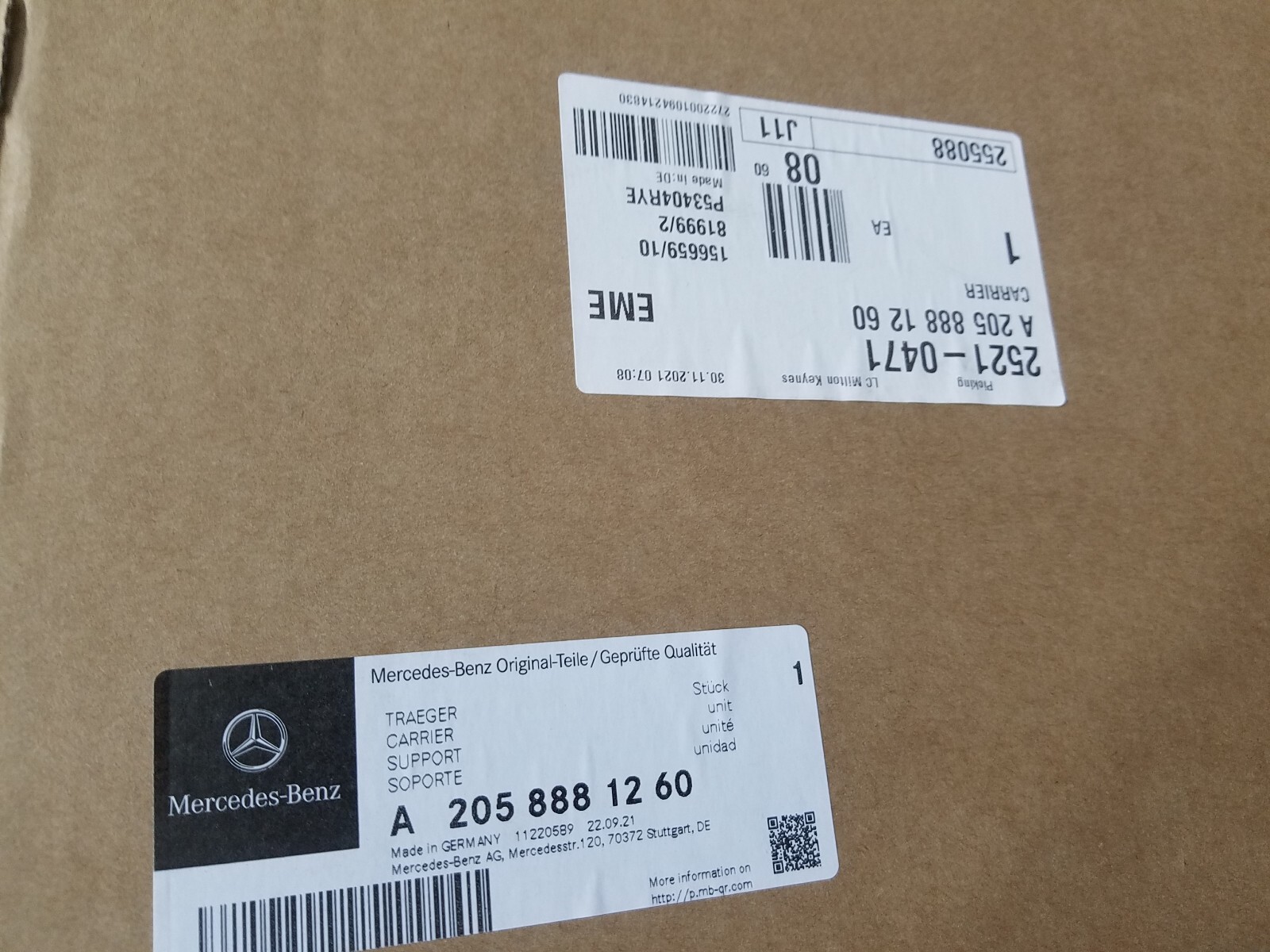 GENUINE MERCEDES C CLASS W205 2014-2019 FRONT RADIATOR GRILL CARRIER ...