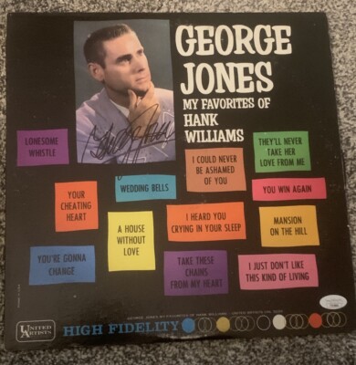 Country Music Great GEORGE JONES SIGNED Album JSA Authenticated | eBay