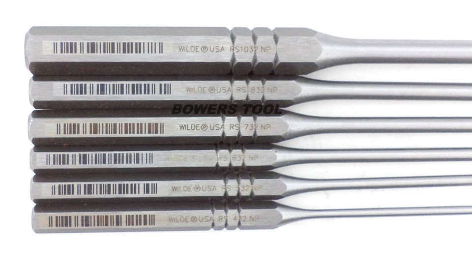 Wilde 6pc Roll Pin Punch Set Spring Punch 1/8" to 5/16 Inch MADE IN USA ...