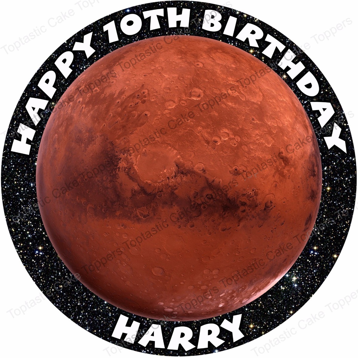 Planet Mars Decorated Cake
