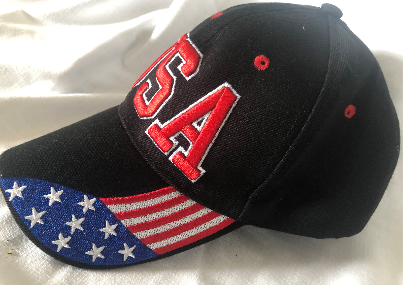 USA American Flag Hat Cap Stars and Stripes Adjustable Back Tab ...