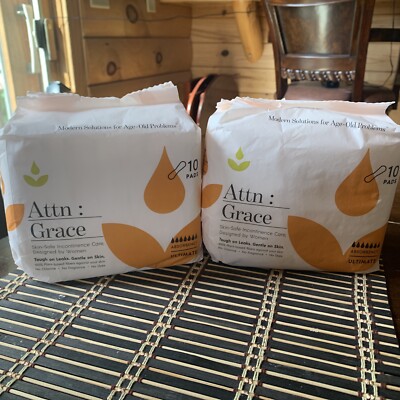 2x Attn: Grace Incontinence & Post Partum Ultimate Pads for Sensitive ...