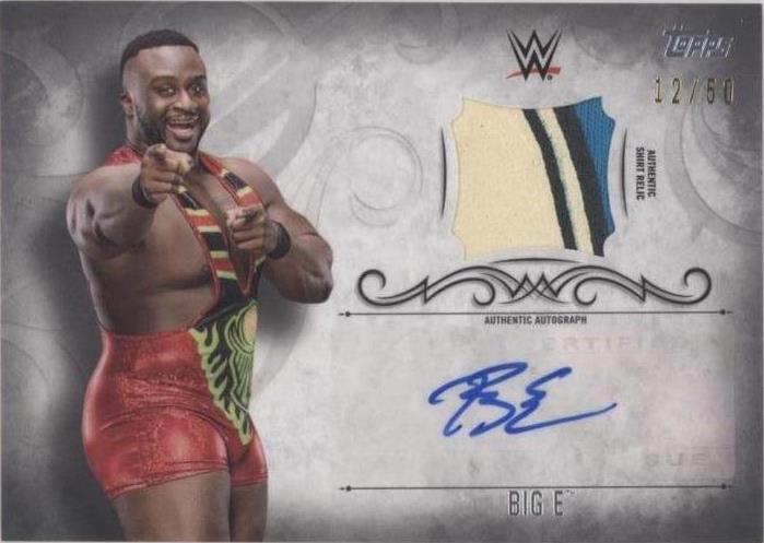 2016 Topps WWE Undisputed - Autographed Relics Big E #UAR-BE Silver /50 ...