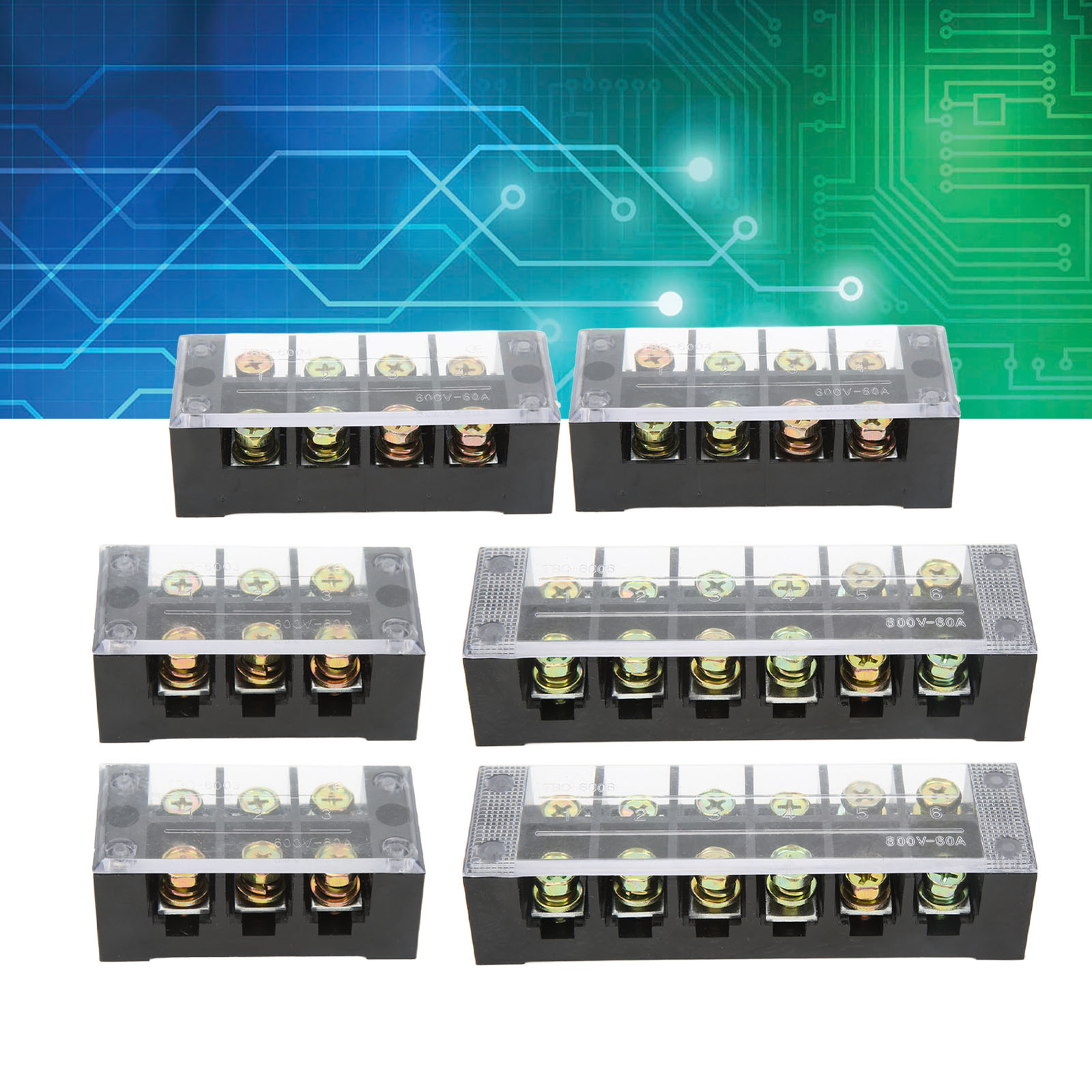 Terminal Strip Block Large Current Easy Wiring Ground Circuit Terminal ...