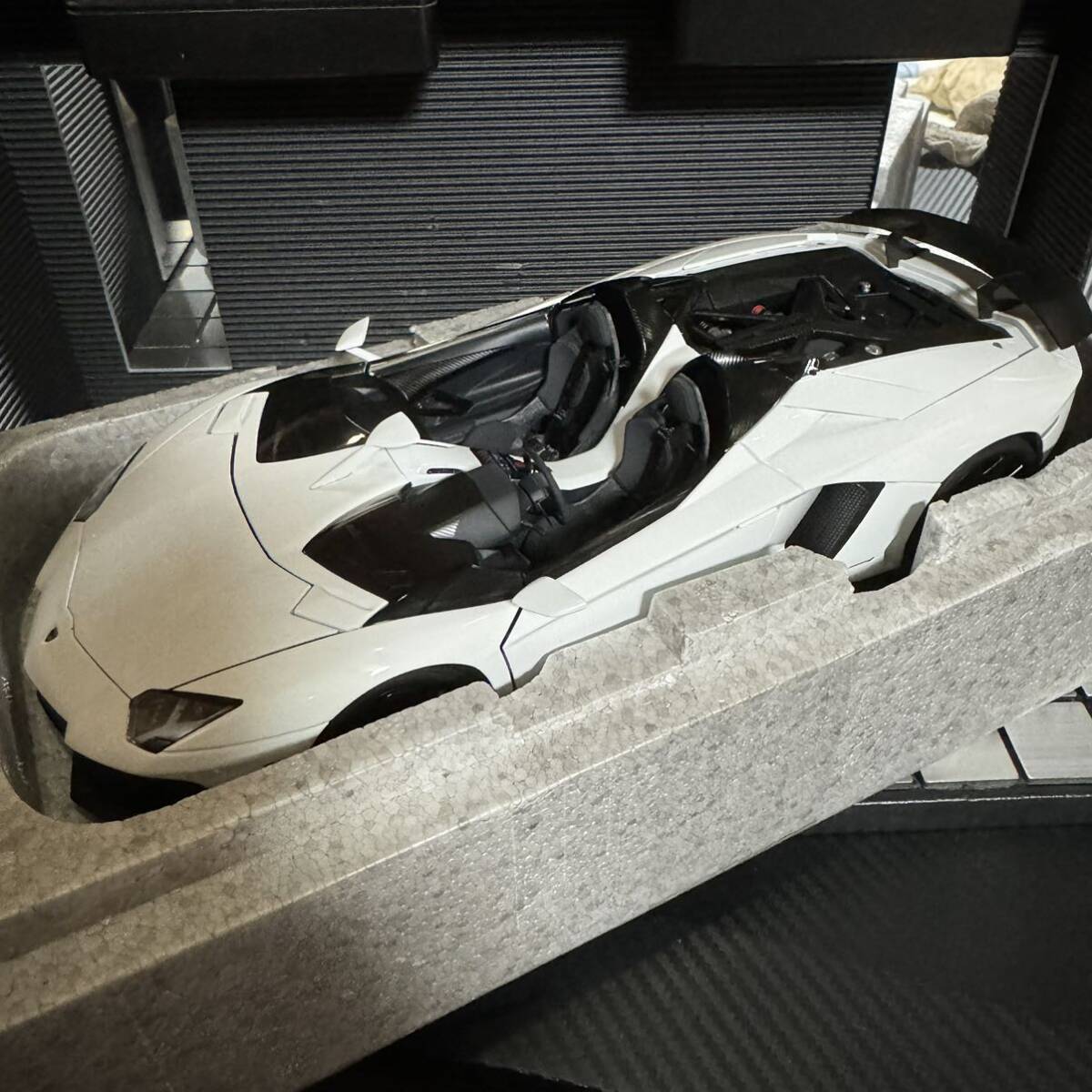 Autoart 1/18 Lamborghini Aventador J White Diecast Fully Openable Rare ...