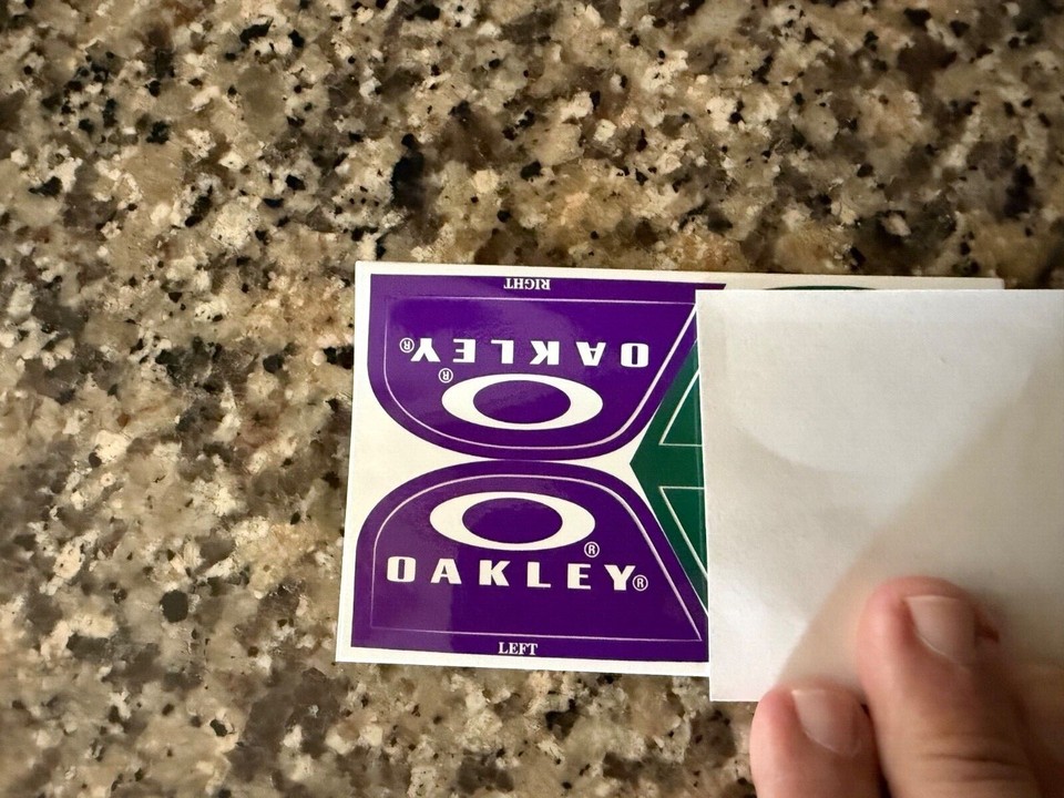 Oakley Prizm Gridiron Football Helmet Visor Eye Shield Stickers Tab ...