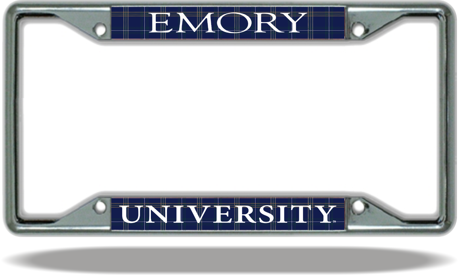 Emory University Tartan License Plate Frame | eBay