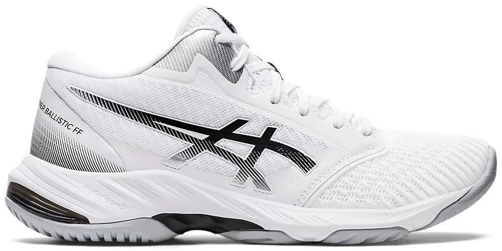 Size 8.5 - ASICS Netburner Ballistic FF MT 3 White Black W for sale ...