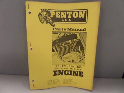 Penton Engine Parts Catalog Manual 125-175-250-400 w/ KTM MC-5 GS-6 5/ ...