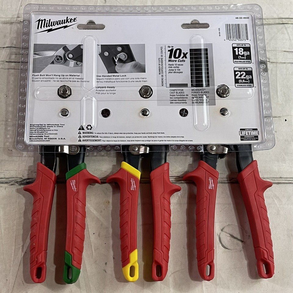 Milwaukee Tool 48-22-4533 10 In. X 2 In. Left/Right/Straight Aviation ...