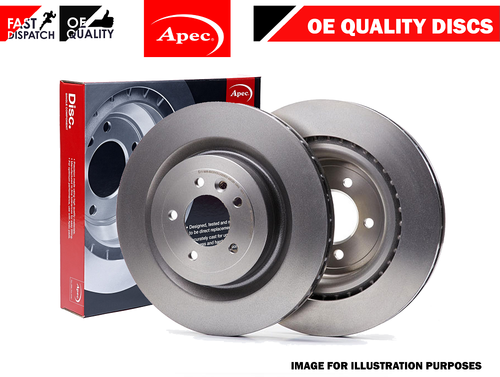 2X APEC REAR BRAKE DISC FOR HYUNDAI KIA ACCENT BAYON I20 I20 ACTIVE RIO ...