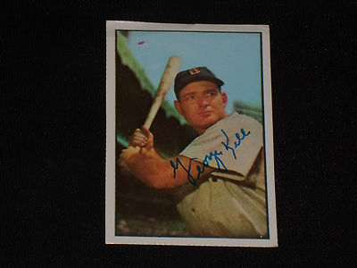 HOF GEORGE KELL 1953 BOWMAN COLOR REPRINT SIGNED AUTOGRAPHED CARD #61 ...