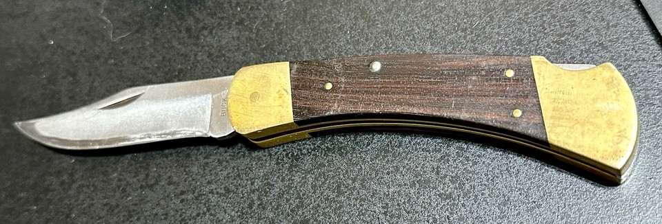 Vintage Buck Two Dot 110 Folding Knife , w/Sheath, USA 4 PIN | eBay