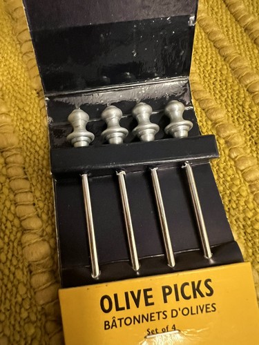 Restoration Hardware Olive Picks Set Of 4 Cocktails Hordueves | eBay