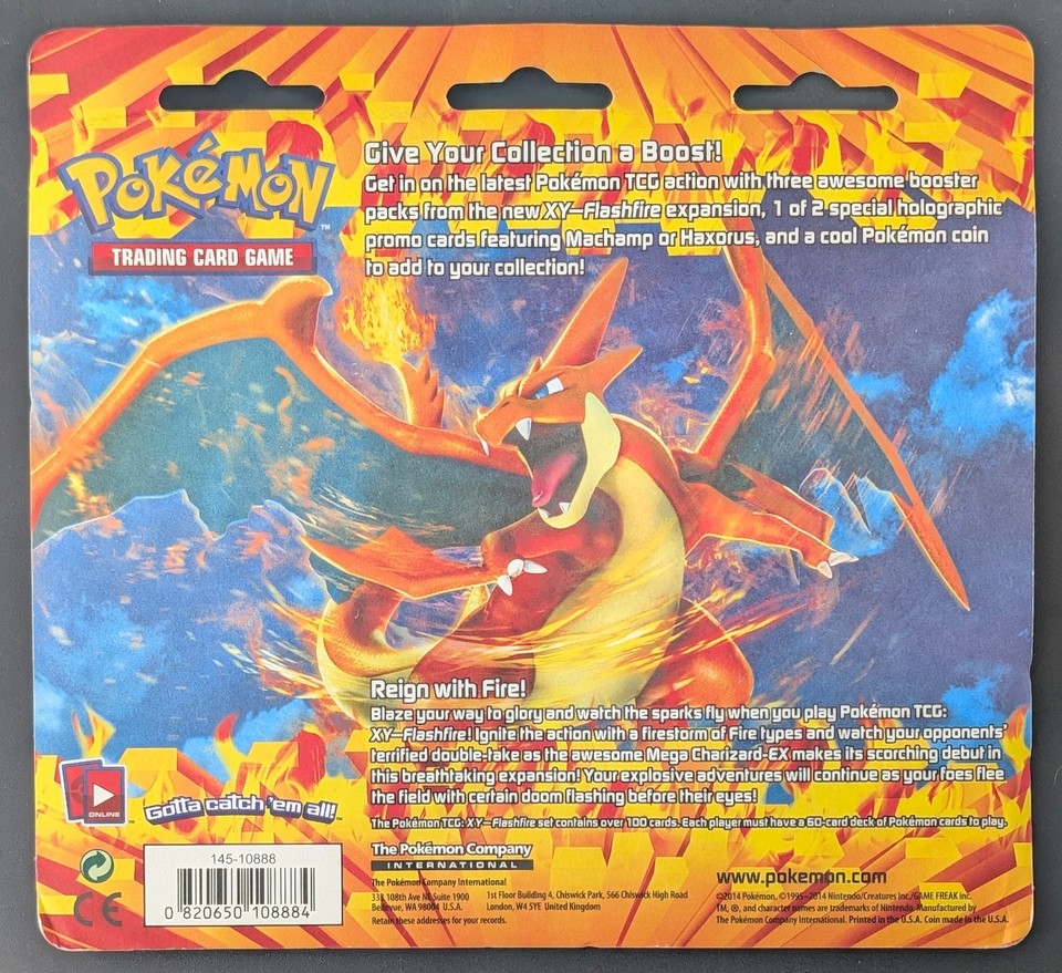 Flashfire 2014 Pokemon PSA 10 X & Y Charizard Slabs + 3 Pack w ...