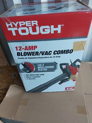 Leaf Blower Vac Hyper Tough 400 CFM Electric 12-AMP BLOWER VAC Vacuum 2 Speeds | eBay
