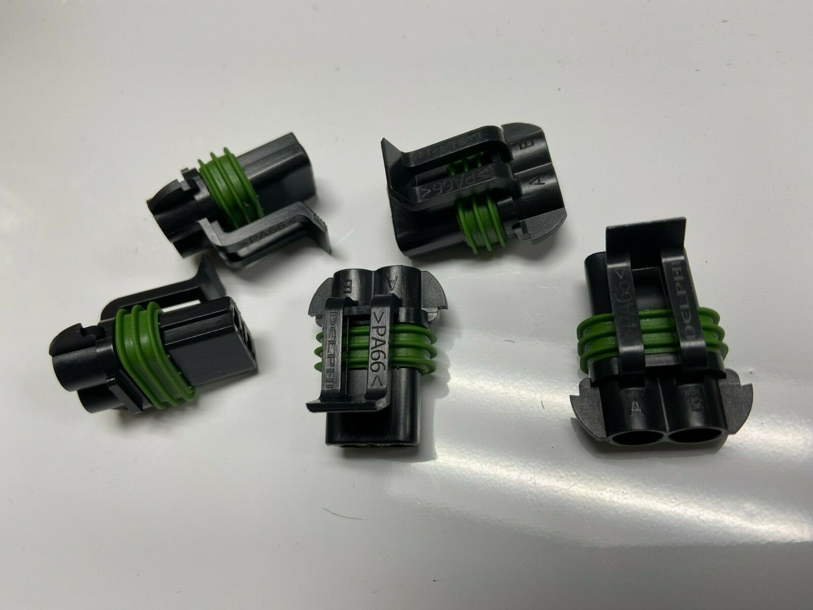 (5) Delphi Automotive Connector 15300027 2 Position female Metri-Pack ...