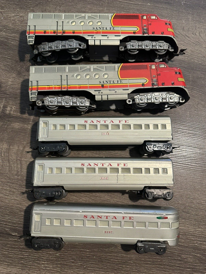 Louis Marx SF Diesel passenger Type Train Set 3987/12 in set box | eBay