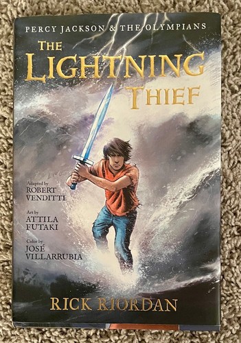 THE LIGHTNING THIEF Rick Riordan PERCY JACKSON &The Olympians HARDCOVER ...