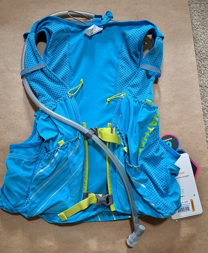 New Nathan Pinnacle 12 Running Hydration Pack Blue Me Away/Finish Lime ...
