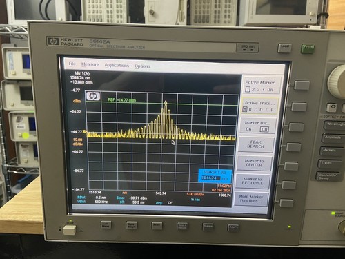 🔥Agilent 86142A Optical Spectrum Analyzer OPT 004 Light Source CAL’d 30 ...