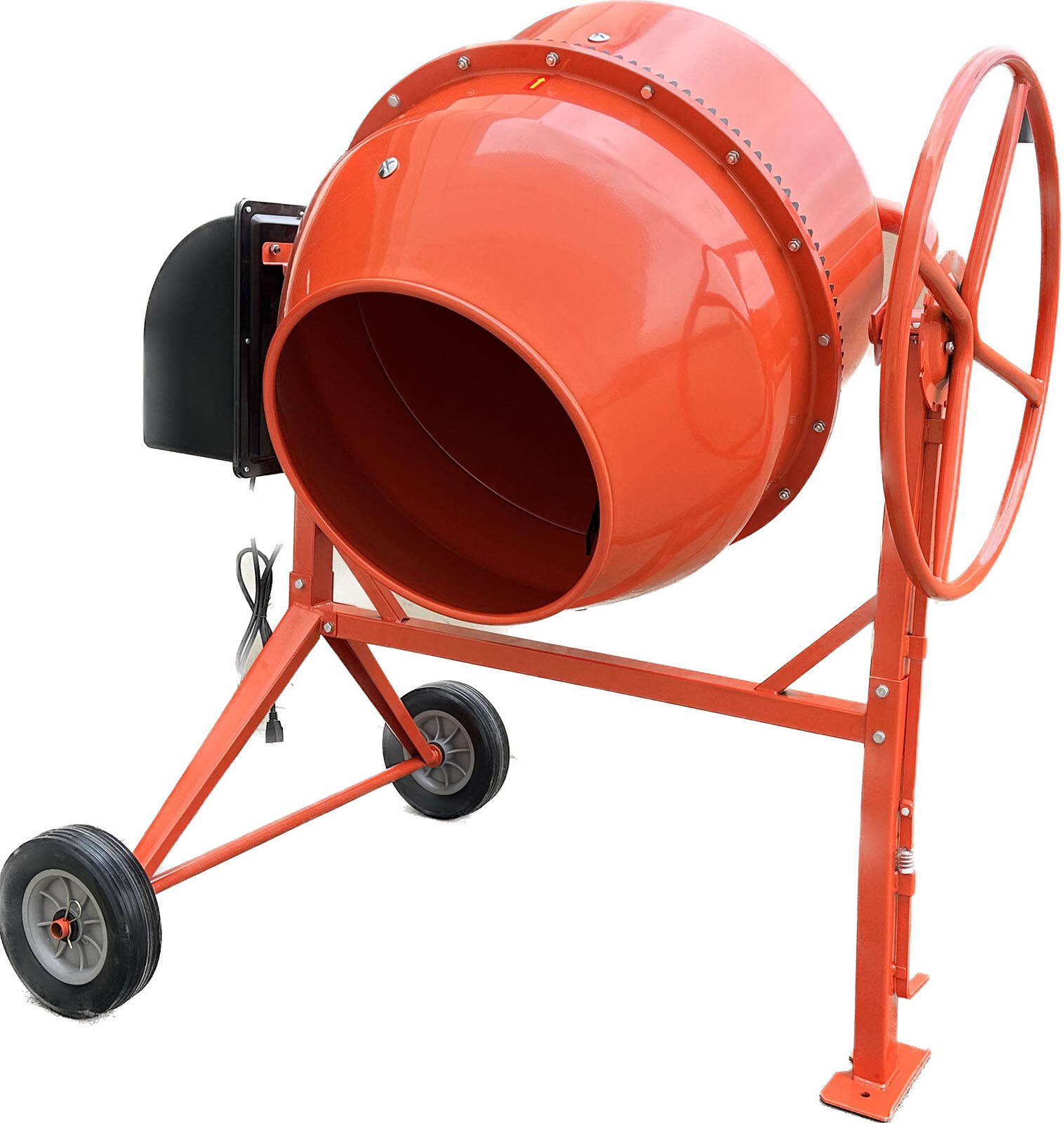 8.83 Cubic Feet 1-3/8 HP Cement Concrete Stucco Mortar Mixer Tilting ...