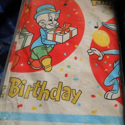 Vintage Birthday Tablecover -Paper - WarnerBros 1972 Fashion Ware by ...