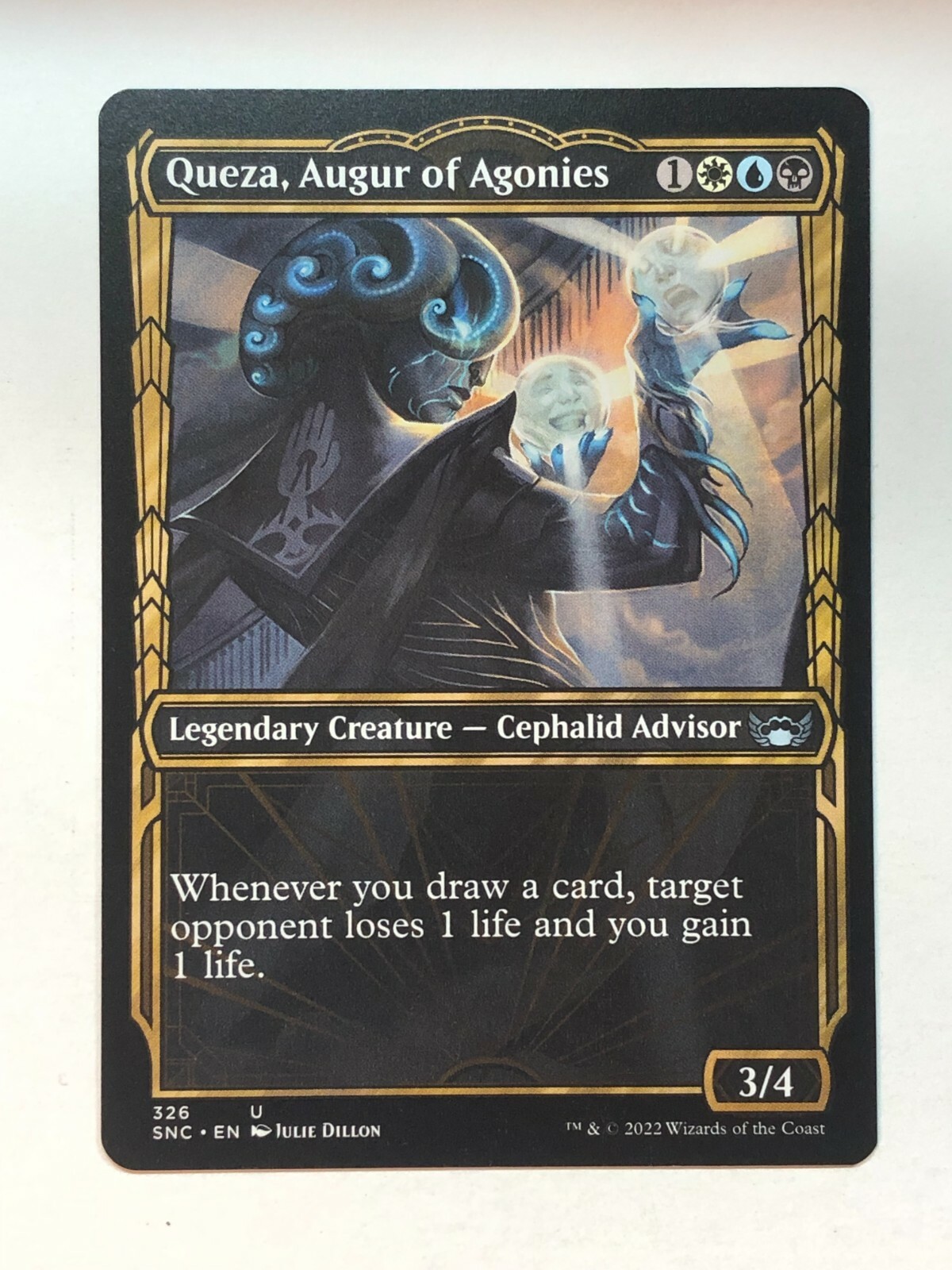 MTG Streets of New Capenna Queza, Augur of Agonies (Showcase) 326 NM/M ...