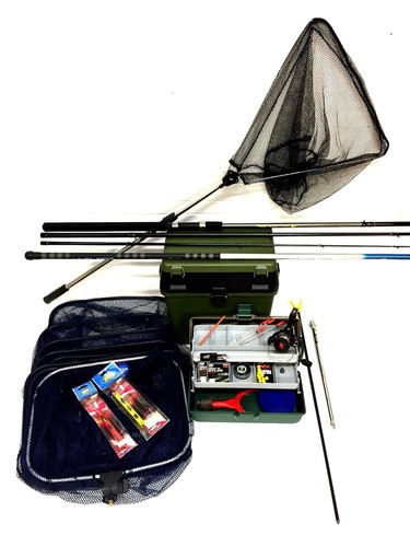 Starter Float Fishing Kit 10ft Rod, Pole Reel Box Tackle Rigs N | eBay