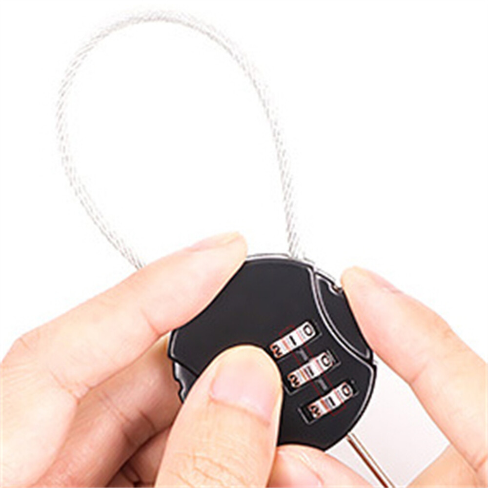 Steel Wire Ball Shaped Hiking Code Lock Trunk Locks Gym Padlock Bicycle ...