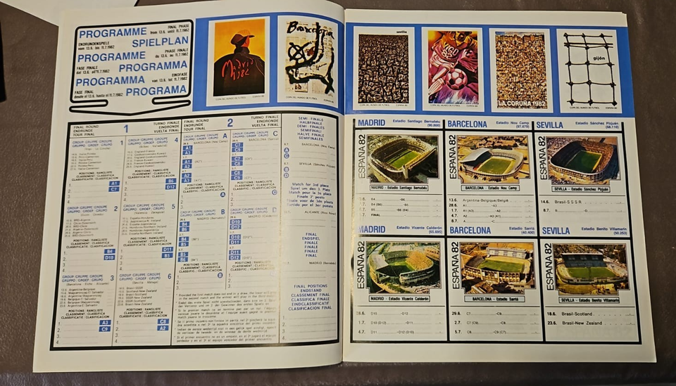 1982 World Cup Spain 1982 Sticker Album Panini Complete Magazine ...