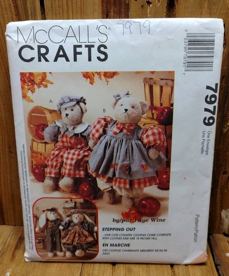 Vintage McCall's Crafts Sewing Patterns Lot Of 7 Seasonal/Holiday Uncut ...