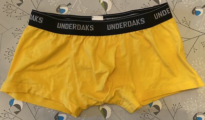 Holeproof Mens Underdaks Hunks Trunk Boxer Brief Underwear - Yellow ...