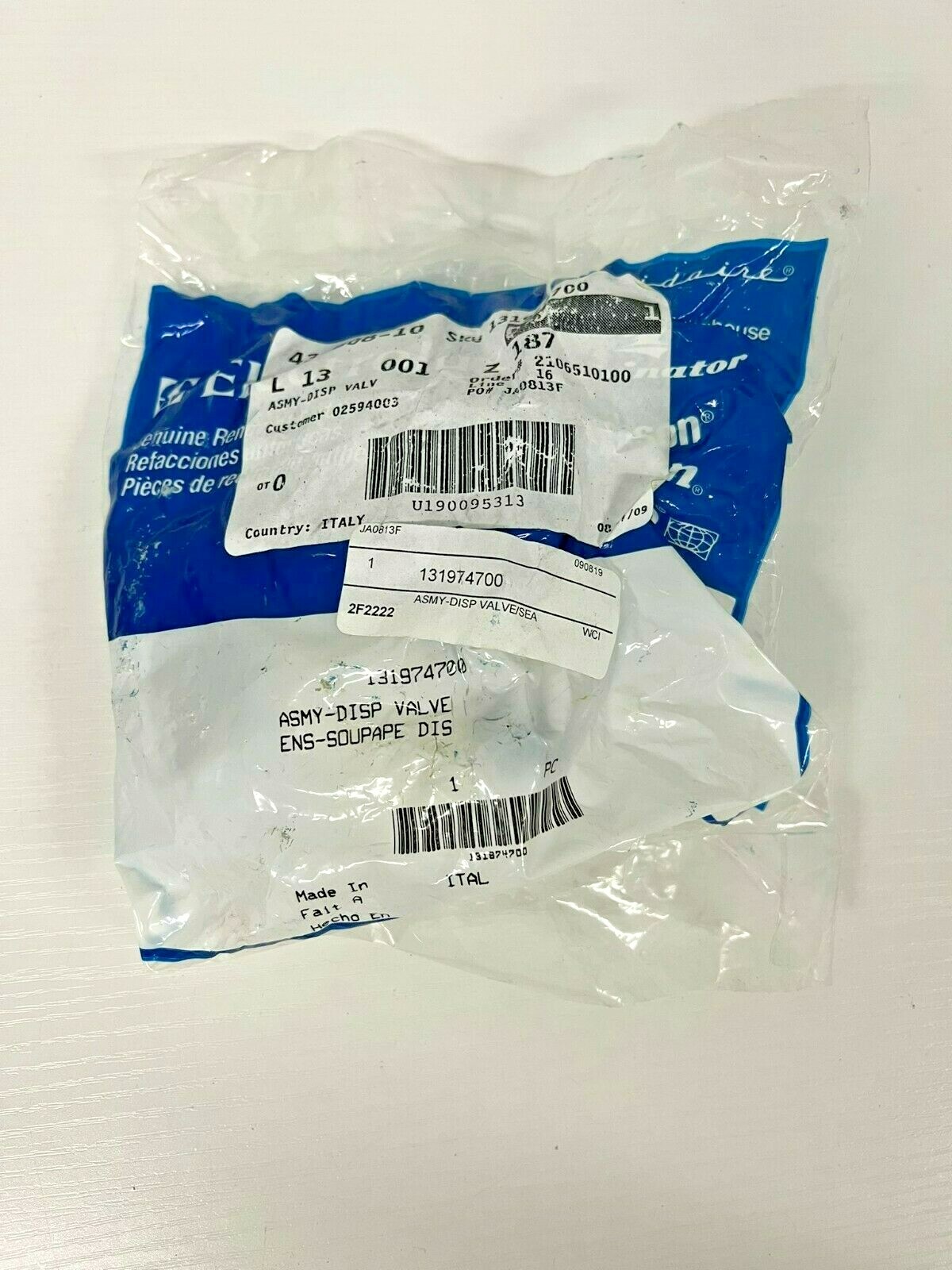 Front Load Washer Dispenser Valve EM180/88 Frigidaire P/N 131974700 for ...