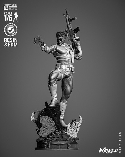 3D Printed 16K MARVEL Fan Made WICKED - Nick Fury Sculpture Up to 350mm ...