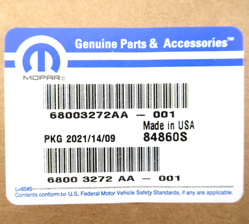 Genuine OEM Mopar Jeep 68003272AA Rear Axle Shaft (LH or RH) 2007-2018 ...