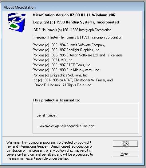 MicroStation J PC Bentley INTERGRAPH 1998 Design Graphics v7.0 AutoCad ...
