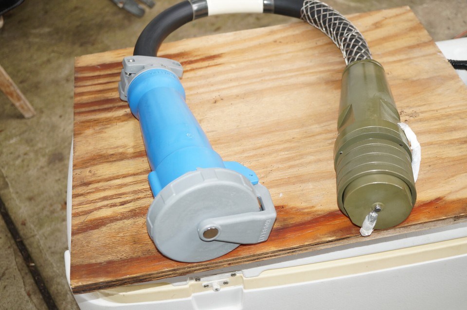 100 Amp Power Adapter Cable HUBBELL 5100C9W to Military, 4'L, 6150-01 ...