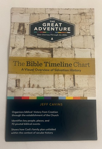 The Great Adventure- The Bible Timeline Chart By Jeff Cavins | eBay