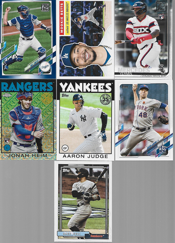 2021 TOPPS SERIES 1, 2, UPDATE PARALLEL/INSERT/RC'S SINGLES***YOU PICK ...