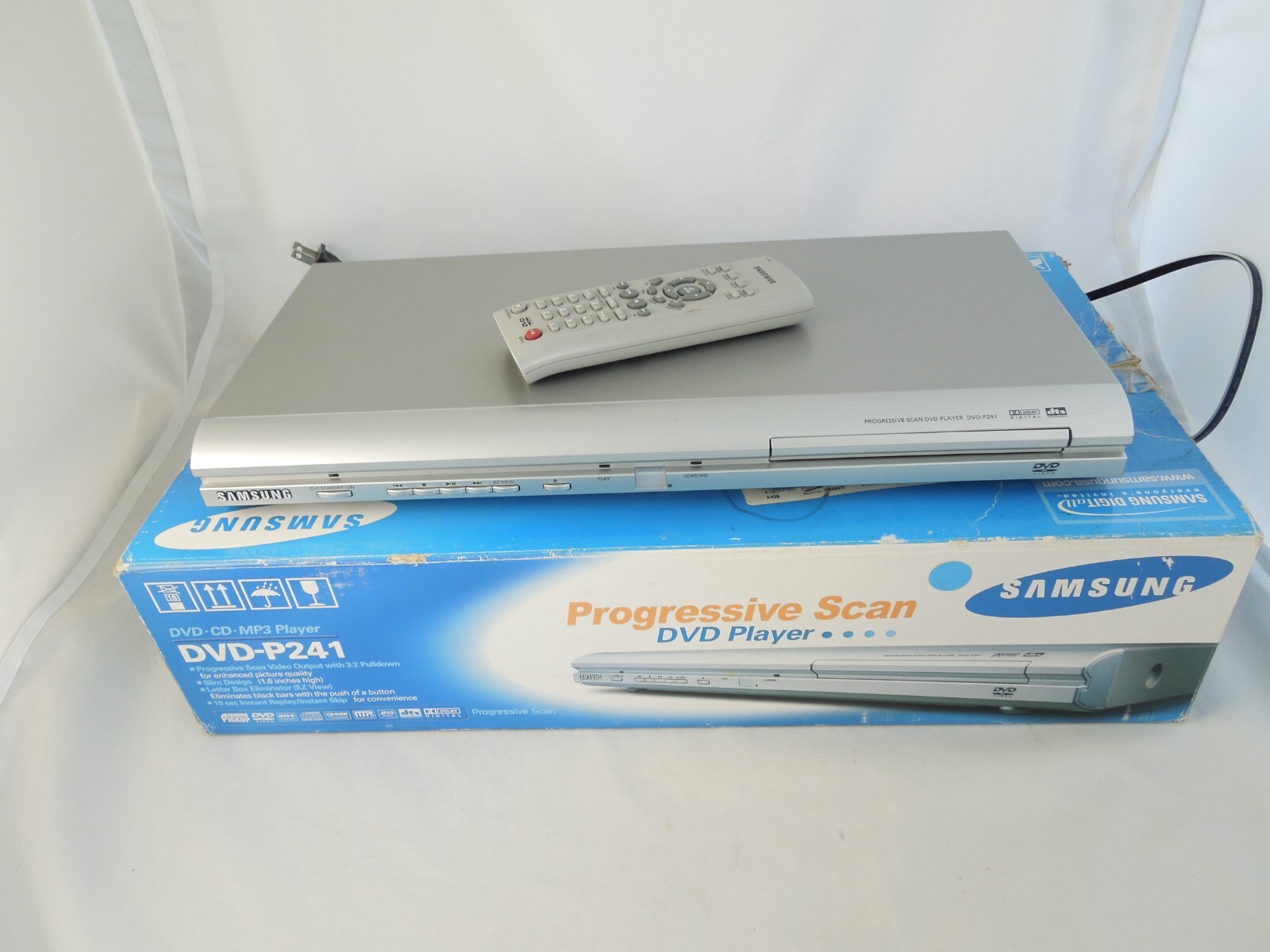 Samsung DVD-P241 Progressive-Scan DVD CD MP3 PLAYER & Remote . Tested ...