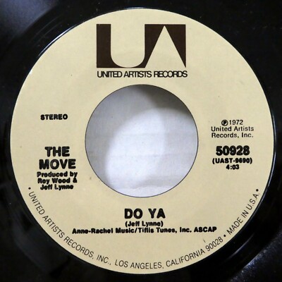 The MOVE do ya / California Man 7" Near-Mint ROY WOOD #2544 | eBay