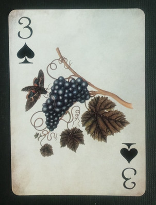 Masterpiece Playing Card Botanical Grapes (A) 3 Spades | eBay