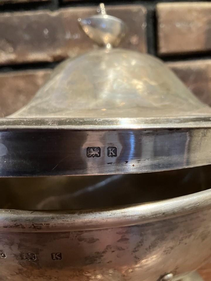 Antique Sterling Silver Soup Tureen Adolf Scott Birmingham 1934 1547 ...