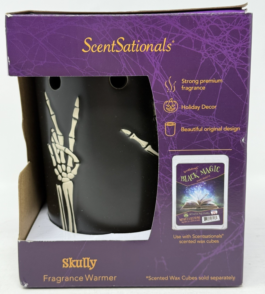 ScentSationals Skully Peace and Love Skeleton Hand Design Fragrance Wax ...